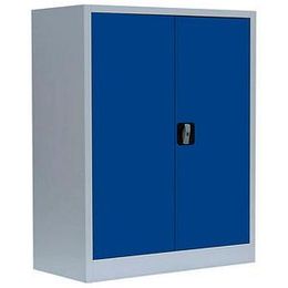 LÜLLMANN LÜLLMANN Stahlschrank 530311 enzianblau, lichtgrau 80,0 x 38,3 x 100,0 cm, aufgebaut