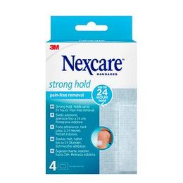 nexcare™ Pflaster Strong Hold Pain-Free Removal N0904NAMN weiß 7,6 x 10,1 cm, 4 St.