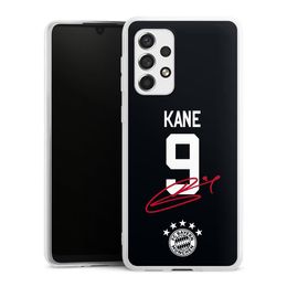 DeinDesign Galaxy A33 5G Handy Silikon H&uuml;lle Case transparent Handyh&uuml;lle Fc Bayern M&uuml;nchen Harry Kane Jersey Silikon Case