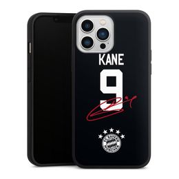 DeinDesign iPhone 13 Pro Max Handy Premium Silikon H&uuml;lle Handyh&uuml;lle schwarz Case Fc Bayern M&uuml;nchen Harry Kane Jersey Silikon Premium Case