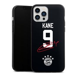 DeinDesign iPhone 13 Pro Max Handy Silikon H&uuml;lle Case schwarz Handyh&uuml;lle Fc Bayern M&uuml;nchen Harry Kane Jersey