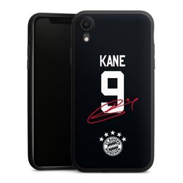 DeinDesign iPhone Xr Handy Premium Silikon H&uuml;lle Handyh&uuml;lle schwarz Case Fc Bayern M&uuml;nchen Harry Kane Jersey Silikon Premium Case