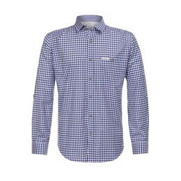 Stockerpoint Hemd 'Campos3' Herren Größe 41/42 blau / weiß