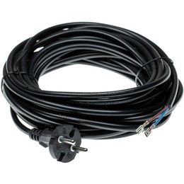 Stromkabel kompatibel mit Nilfisk GM80, GM90, GS80, GD710, GD1010, GD930 Staubsauger - 10 m Kabel 1000 w - vhbw