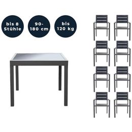 Home Deluxe I Tisch & 8 Stühle
