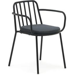 Bramant stapelbarer Stuhl aus Stahl mit schwarzem Finish - Kave Home