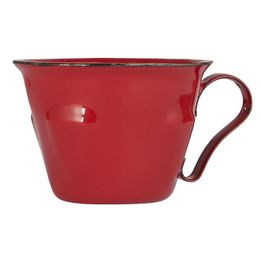 IB Laursen Tasse mini Emaille, L9 x B7,5 x H5,5 cm, rot