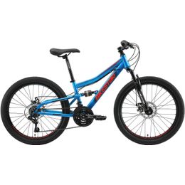 Bikestar Kinderfahrrad, 21 Gang Shimano RD-TY21 Schaltwerk, Kettenschaltung, blau
