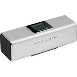 Technaxx MusicMan BT-X29 Stereo Bluetooth-Speaker (Bluetooth, 6 W, DAB Bluetooth Soundstation), silberfarben