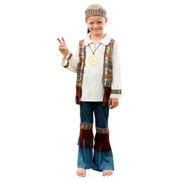 buttinette Hippie-Kostüm "Love & Peace" für Jungen