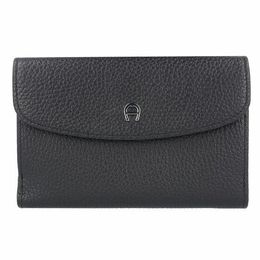 Aigner Basics Geldbörse Leder 16 cm schwarz