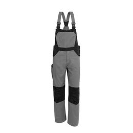 Qualitex HIGH QUALITY WORKWEAR Latzhose X-Serie weiß/grau Damen: 48 Herren: 54