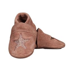 Anna und Paul® - Krabbelschuhe STELLA GLITTER mit Wildleder in rosa, Gr.26