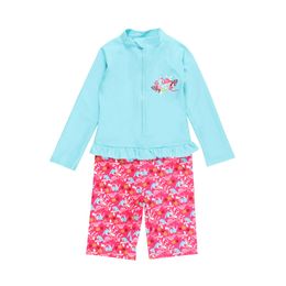 Playshoes Badeanzug Jungen Gr&ouml;&szlig;e 98/104 t&uuml;rkis / gelb / cyclam / rosa / wei&szlig;