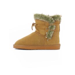Gooce Snowboots 'Hoona' Damen Gr&ouml;&szlig;e 37 braun / gr&uuml;n Winterschuhe