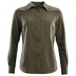 Aclima - Women's Meander Tie Front Shirt - Bluse Gr M braun/oliv