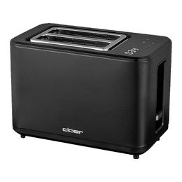 Cloer 3830 Digitaler Toaster Schwarz matt (900 Watt, Schlitze: 2)