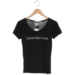Calvin Klein Jeans Damen T-Shirt, schwarz, Gr. 30
