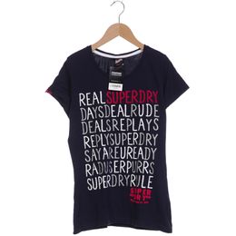 Superdry Damen T-Shirt, marineblau, Gr. 38