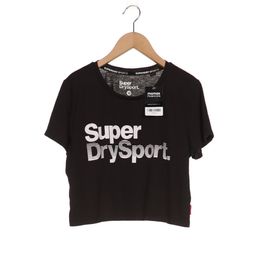 Superdry Damen T-Shirt, schwarz, Gr. 38