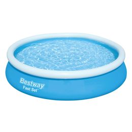 Bestway® Fast Set™ Aufstellpool-Set mit Filterpumpe Ø 366 x 76 cm, blau, rund