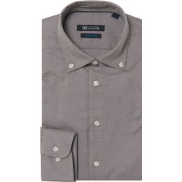 DUNMORE Businesshemd, Button-Down-Kragen, Modern Fit, bügelfrei, für Herren, grau, 41