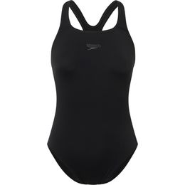 Speedo® Badeanzug "Eco Endurance+ Medalist", hoher Beinausschnitt, Racerback, für Damen, schwarz, 36