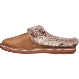 Skechers® Cozy Campfire Slipper "Lovely Life", gefüttert, lederne Optik, für Damen, braun, 38