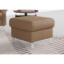 Sit & More Hocker SIT&MORE "Arngast" Gr. B/H/T: 58 cm x 48 cm x 58 cm, NaturLEDER, braun (cappucino) SitMore