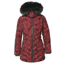 KOROSHI Winterparka Damen Gr&ouml;&szlig;e L rot / schwarz