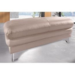 Hocker COTTA "Enterprise" Gr. B/H/T: 95 cm x 46 cm x 65 cm, Lu x us-Kunstleder, beige (sand) Polsterhocker Hocker