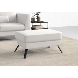 Sit & More Hocker SIT&MORE "Lindholm" Gr. B/H/T: 89 cm x 48 cm x 59 cm, Soft clean, silberfarben (silber) SitMore