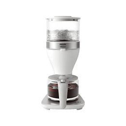 Philips HD5416/00 Café Gourmet mit Glaskanne, 1,25 Liter, 1800 Watt, Kaffeemaschine Weiß