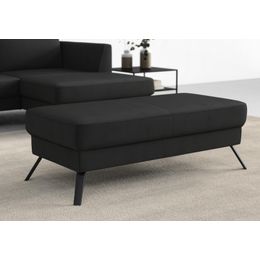 Sit & More Hockerbank SIT&MORE "Lindholm" Hocker Gr. B/H/T: 135 cm x 48 cm x 65 cm, Lu x us-Microfaser ALTARA NUBUCK, schwarz SitMore