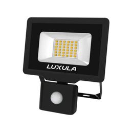LUXULA LED-Fluter mit Bewegungsmelder, EEK: F, 30W, 3000lm, 3000K, schwarz