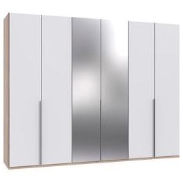 Kleiderschrank wimex "New York" Schränke Gr. B/H/T: 270cm x 208cm x 58cm, 6 St., weiß (struktureichefarben hell/front weiß)