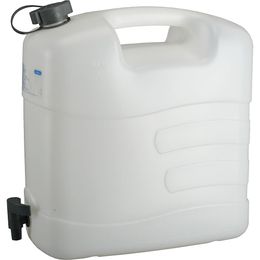 Pressol Wasserkanister mit Ablasshahn, 20 Liter, VE 5 Stk, LxBxH 416 x 203 x 408 mm, ab 5 VE