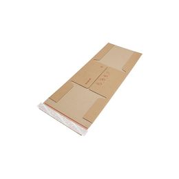 ratioform flow Buchverpackung Variofix, Selbstklebeverschluss, braun, LxB 225 x 225 mm, Füllhöhe 0 - 60 mm, ab 300 Stk
