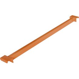 eurokraft pro Tiefensteg, orange, Regaltiefe 750 mm