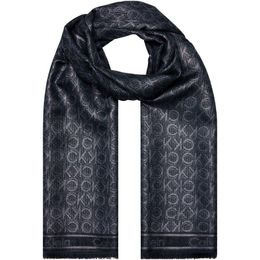 Calvin Klein Schal MONO JACQUARD TONAL SCARF 70X180, grau