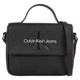 Calvin Klein Jeans Umhängetasche SCULPTED BOXY FLAP CB20 MONO, im handlichen Design, schwarz