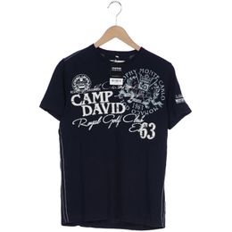 CAMP DAVID Herren T-Shirt, marineblau, Gr. 46