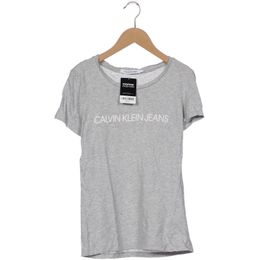 Calvin Klein Jeans Damen T-Shirt, grau, Gr. 42