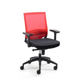 mayer Sitzmöbel MAYER SITZMÖBEL MY Optimax-Netzrücken-Drehstuhl - Rot, ohne Armlehnen, 3 Jahre Garantie