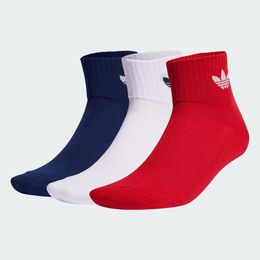 Adidas Mid-Cut Crew Socken, 3 Paar