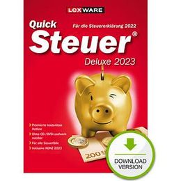 Lexware QuickSteuer Deluxe 2023 (für das Steuerjahr 2022) Software Vollversion (Download-Link)