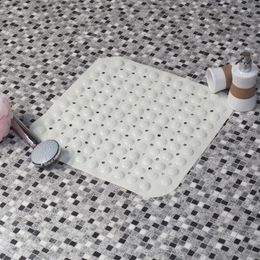 Badematte Duschmatte Rutschfest Badewannenmatte für Badezimmer Dusche Anti-Rutsch 45 x 45 cm Weiß
