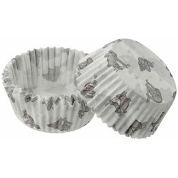 Zenker - Papierbackförmchen Faultier ø 5 x 3 cm, hochwertige Papierförmchen, Muffinförmchen ideal geeignet für süße und herzhafte Muffins,