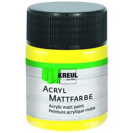 Acryl Mattfarbe gelb 50 ml Künstlerfarben - Kreul