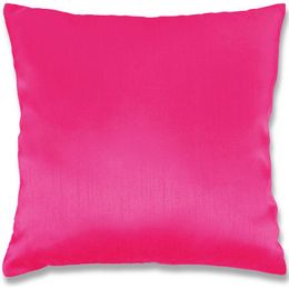 Arsvita - Kissenhüllen Alessia in Unifarben mit und ohne Kissenfüllung, gemütlich und anschmiegsam in vielen verschiedenen Farben erhältlich (pink